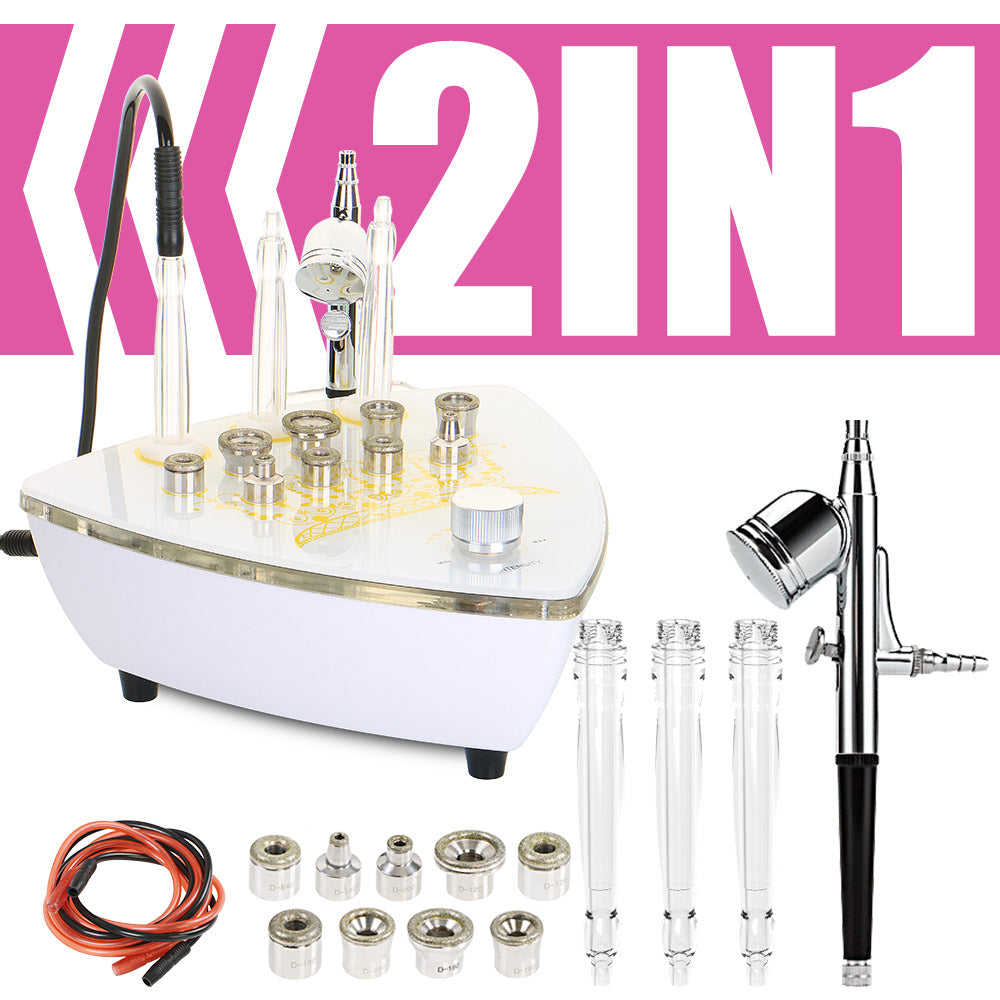 New Updated 2 In 1 Diamond Microdermabrasion Vacuum Spray Machine Salo ...